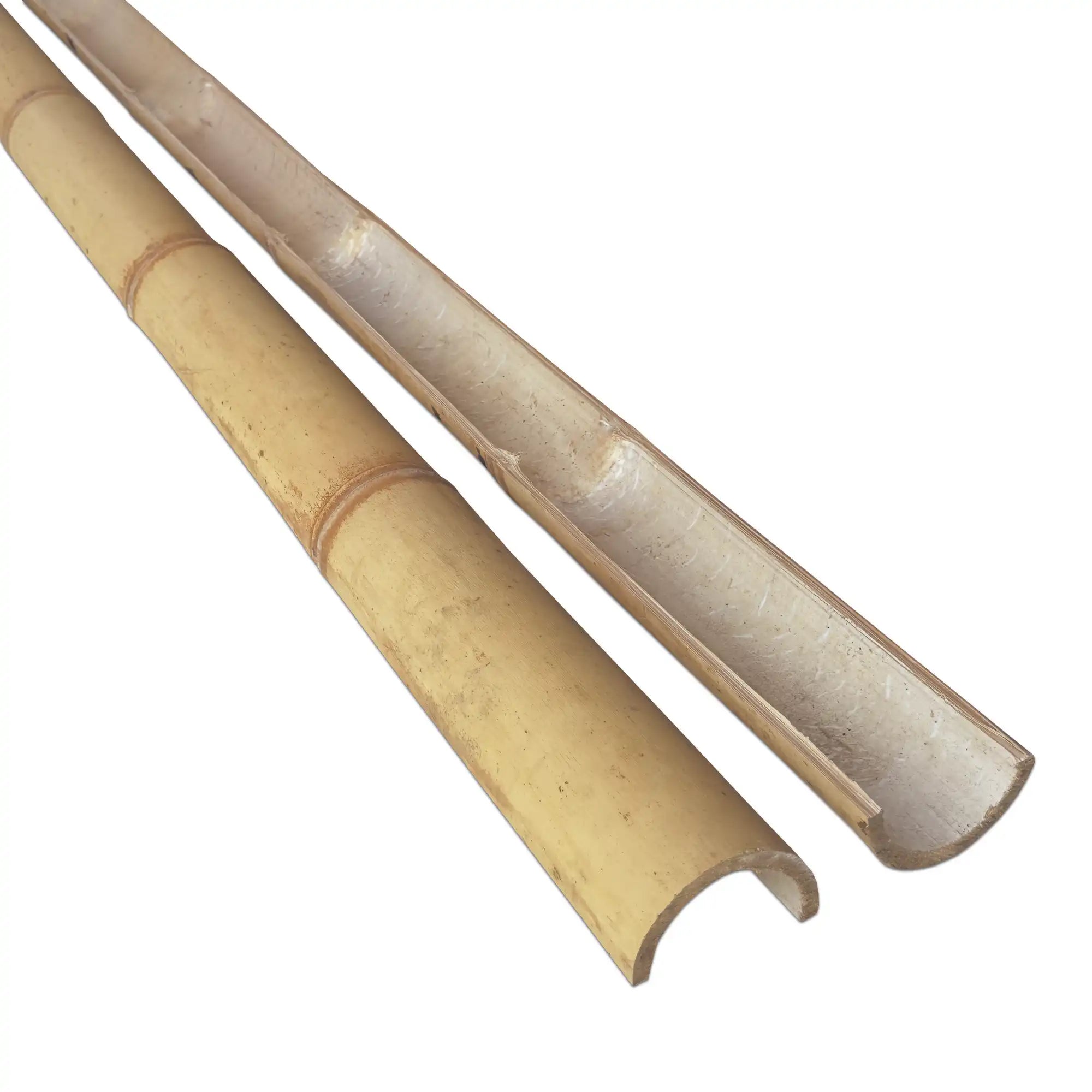 Half-round Bamboo Poles - Natural and Black – Masters of Bamboo
